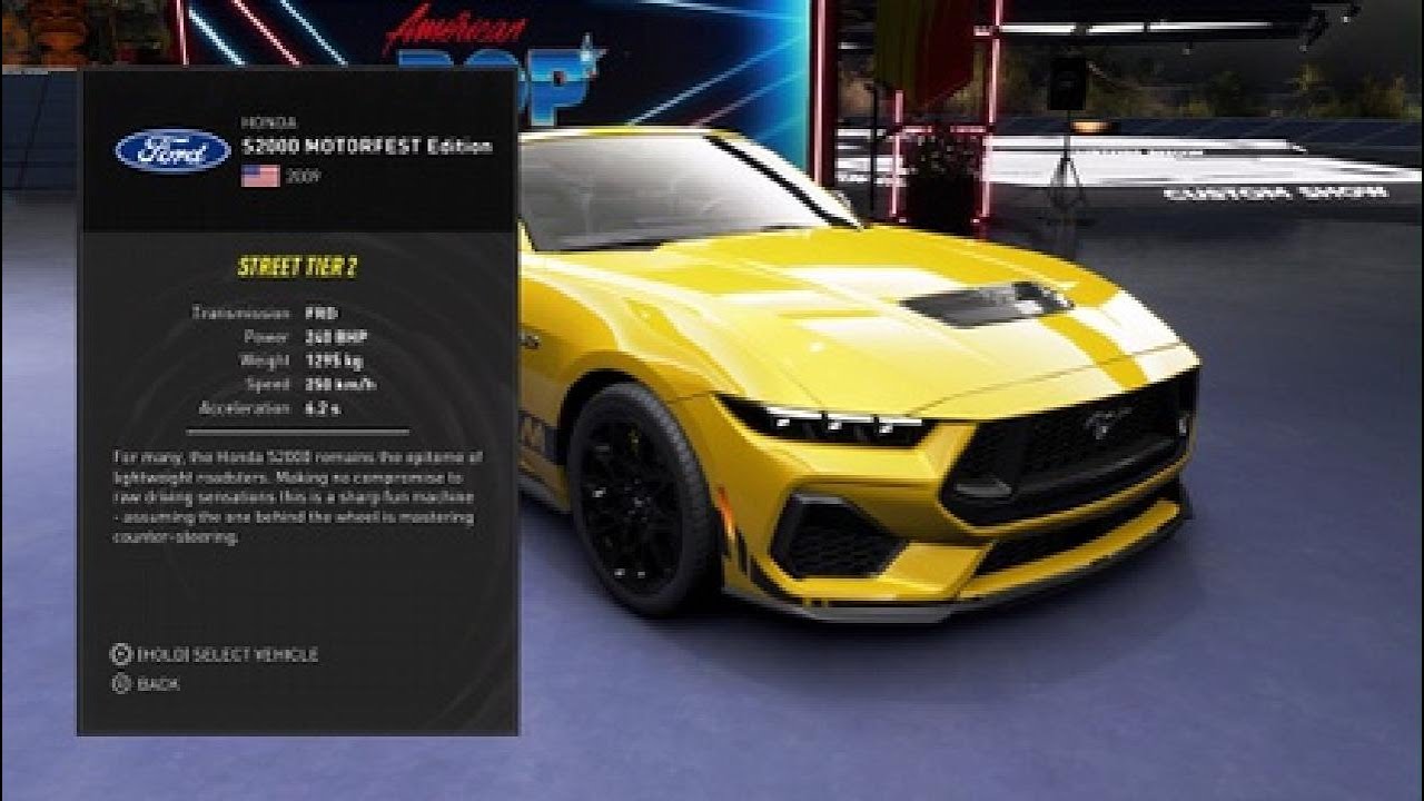 THE CREW MOTORFEST Car Selection - Mustang - YouTube
