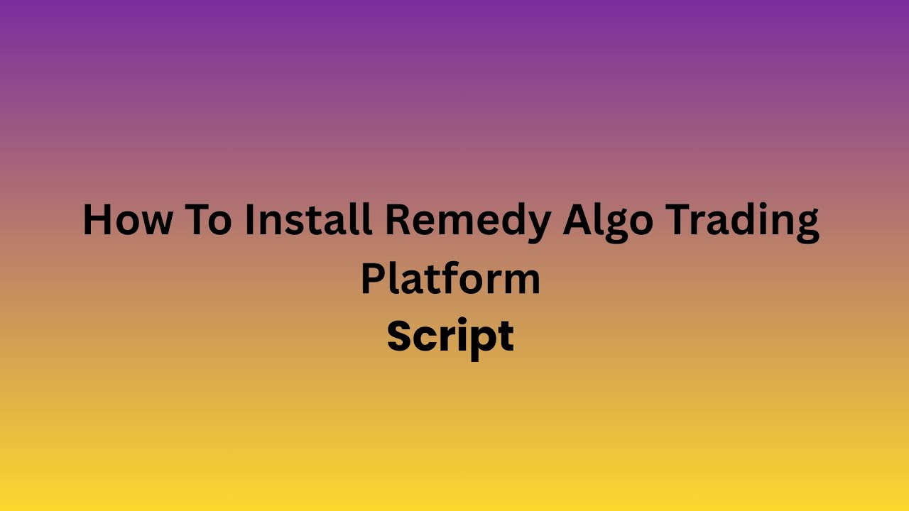 How To Install Remedy Algo Investment Script On Cpanel - YouTube