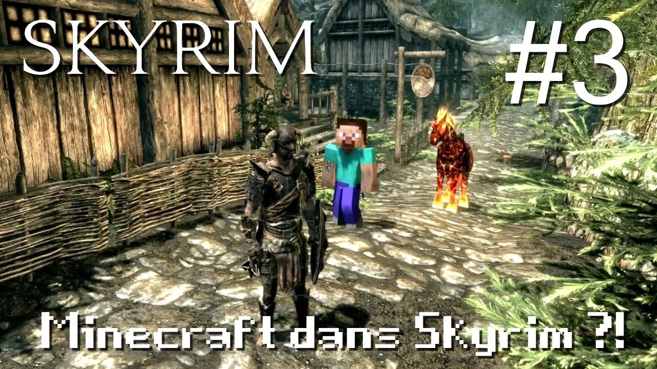 SkyrimMods - Let's Play FR Ep.3 : Minecraft dans Skyrim ?! - YouTube