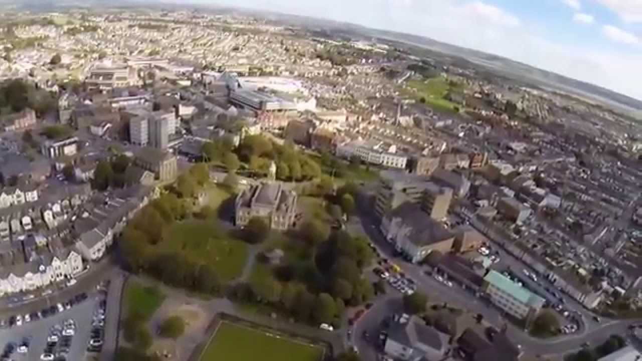 Hidden Carmarthenshire ''Peoples Park & Town 'Llanelli 'Aerial - YouTube