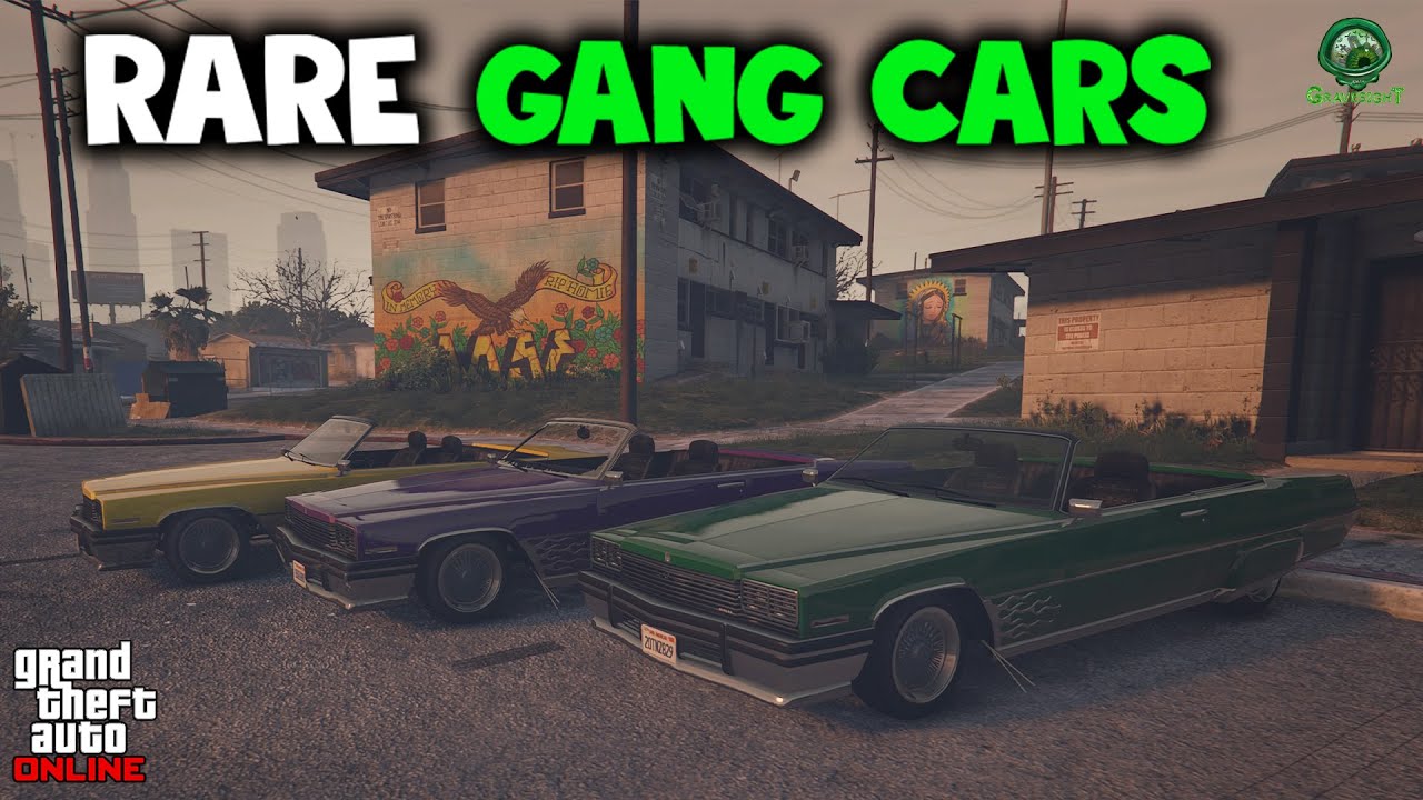 RARE Gang Cars Spawn Locations | GTA Online - YouTube