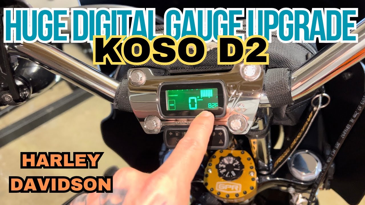KOSO D2 GAUGE FOR HARLEY DAVIDSON ! - YouTube