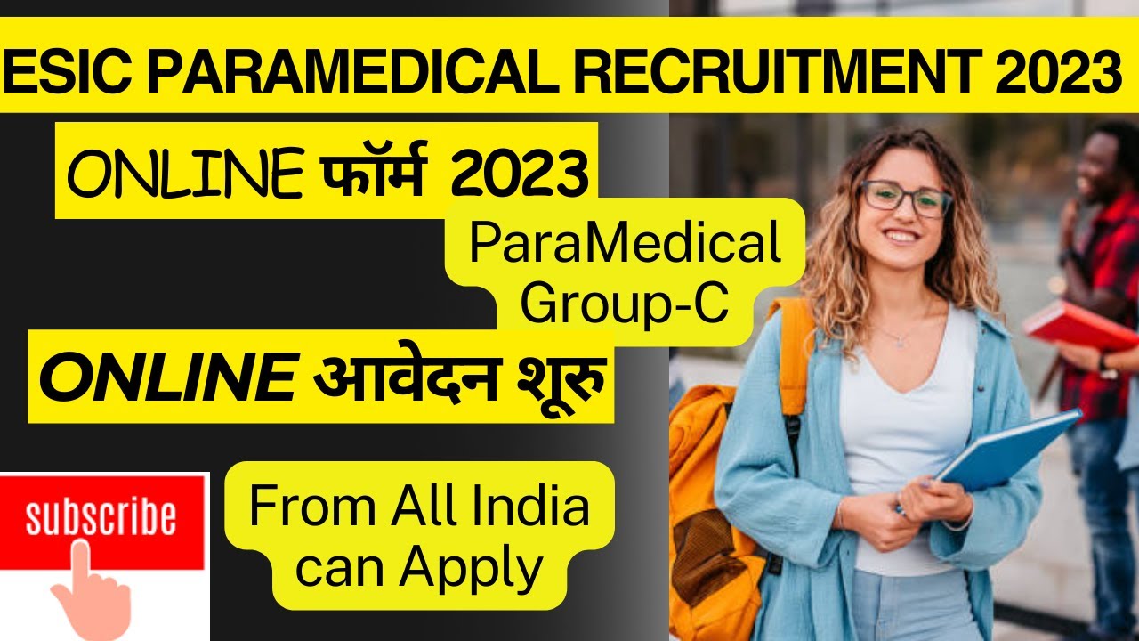 ESIC Paramedical Recruitment 2023 | ESIC Pharmacist recruitment 2023 ...