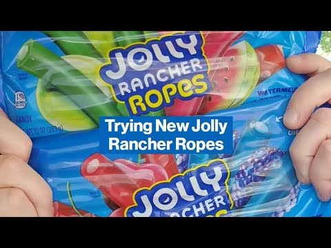 Trying the New Jolly Rancher Ropes in All Four Flavors #candy #eating # ...