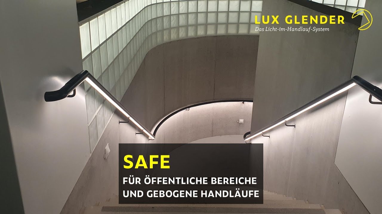 SAFE - LED-Handlauf von LUX GLENDER - YouTube