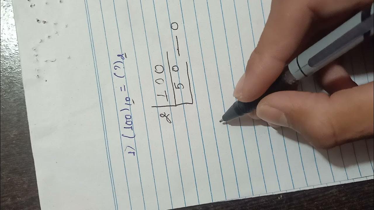 Decimal to Binary Number conversation - YouTube