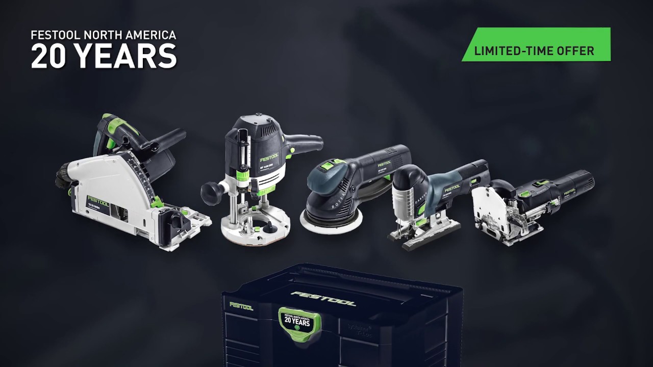 Festool Emerald Edition Sale // Celebrating 20 Years in North America ...