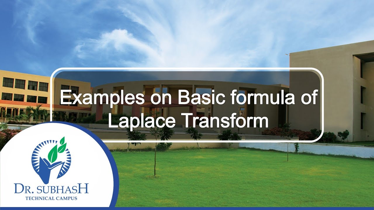 Examples on Basic formula of Laplace Transform (Mathematics-II) - YouTube