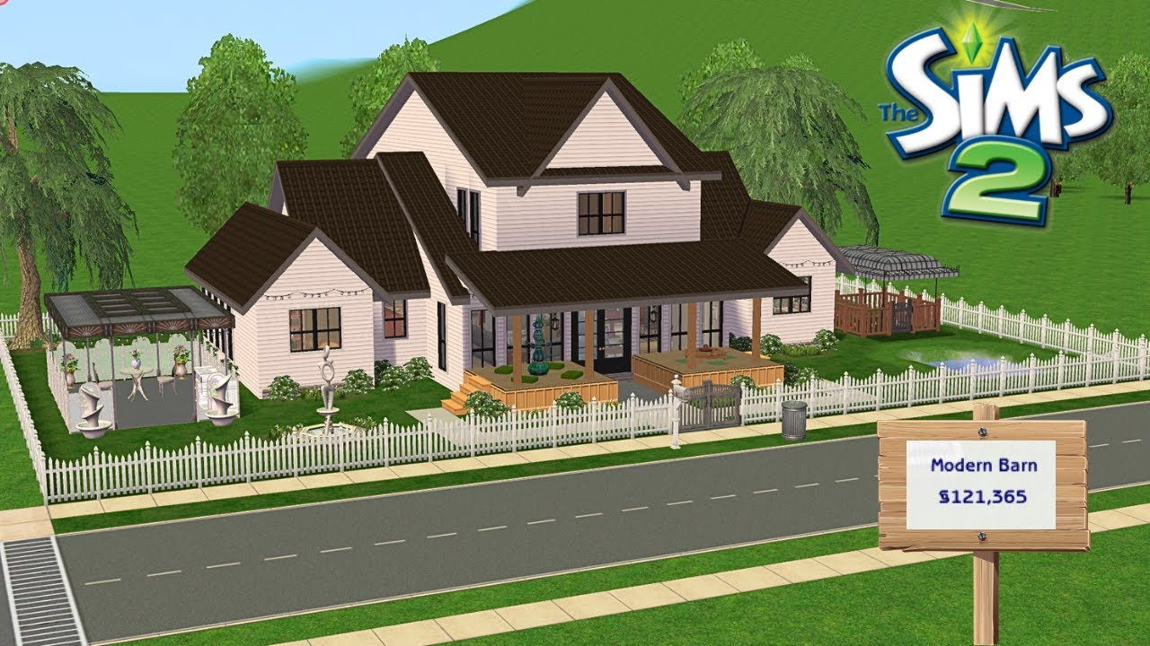 Making a Cozy Barn in the Sims 2 | Speed Build - YouTube