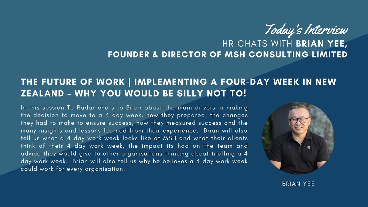 Te Radar talks to Brian Yee on the Future of Work and implementing a ...