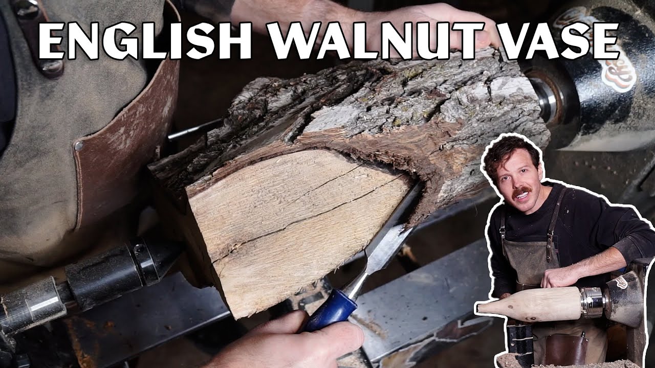 English Walnut Limb to Vase | What's in That Pile? - YouTube