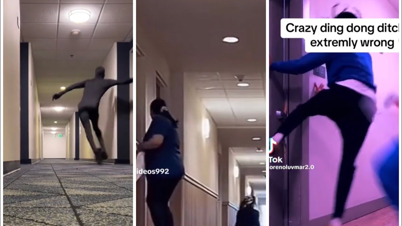 Scary & Funny Ding Dong Ditch Compilation - YouTube