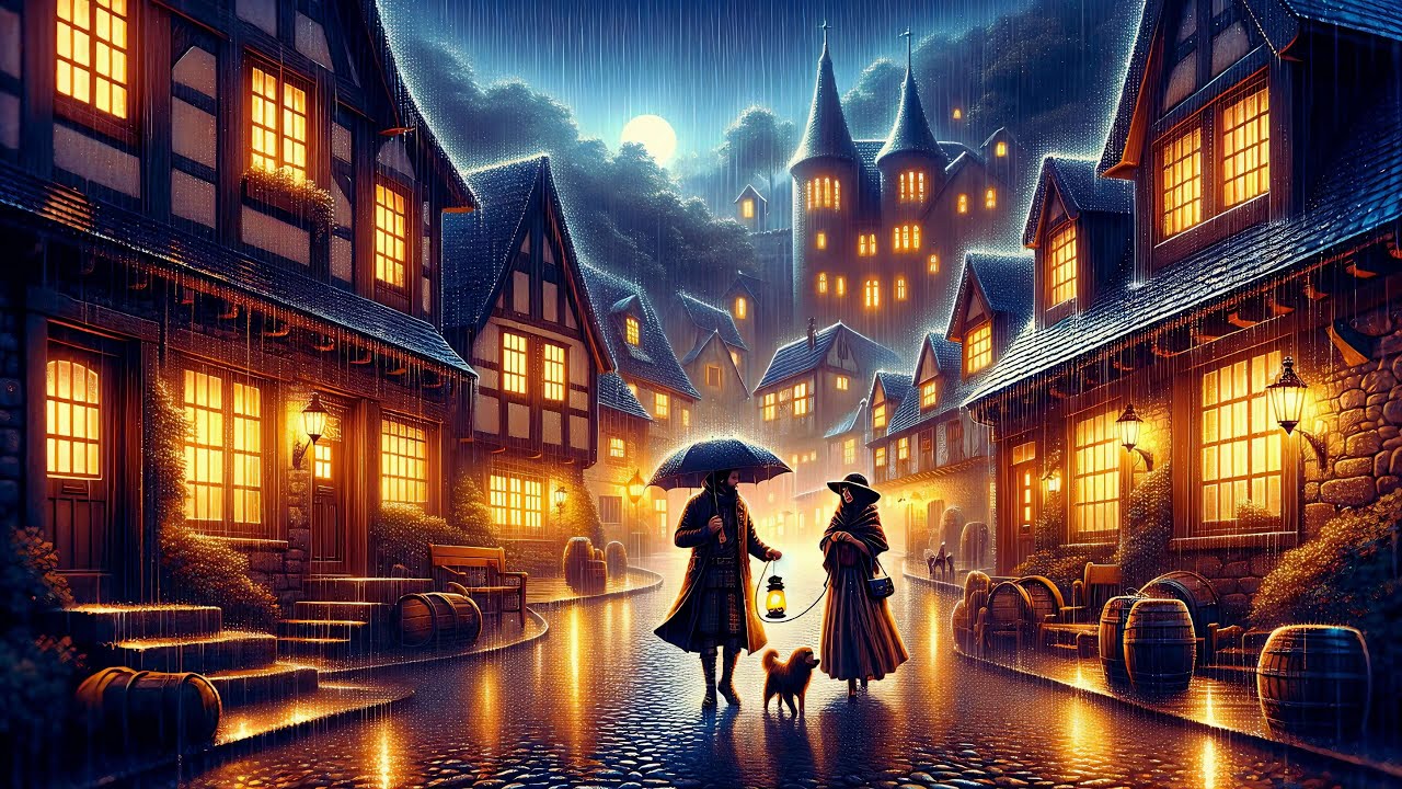 Night Time with Rainfall | Soft Rainy Soundscape to Help You Fall ...