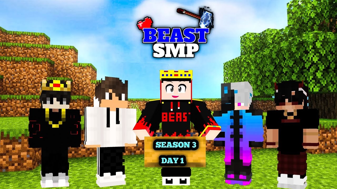 TIME TO RULE BEAST SMP | DAY 1 - YouTube