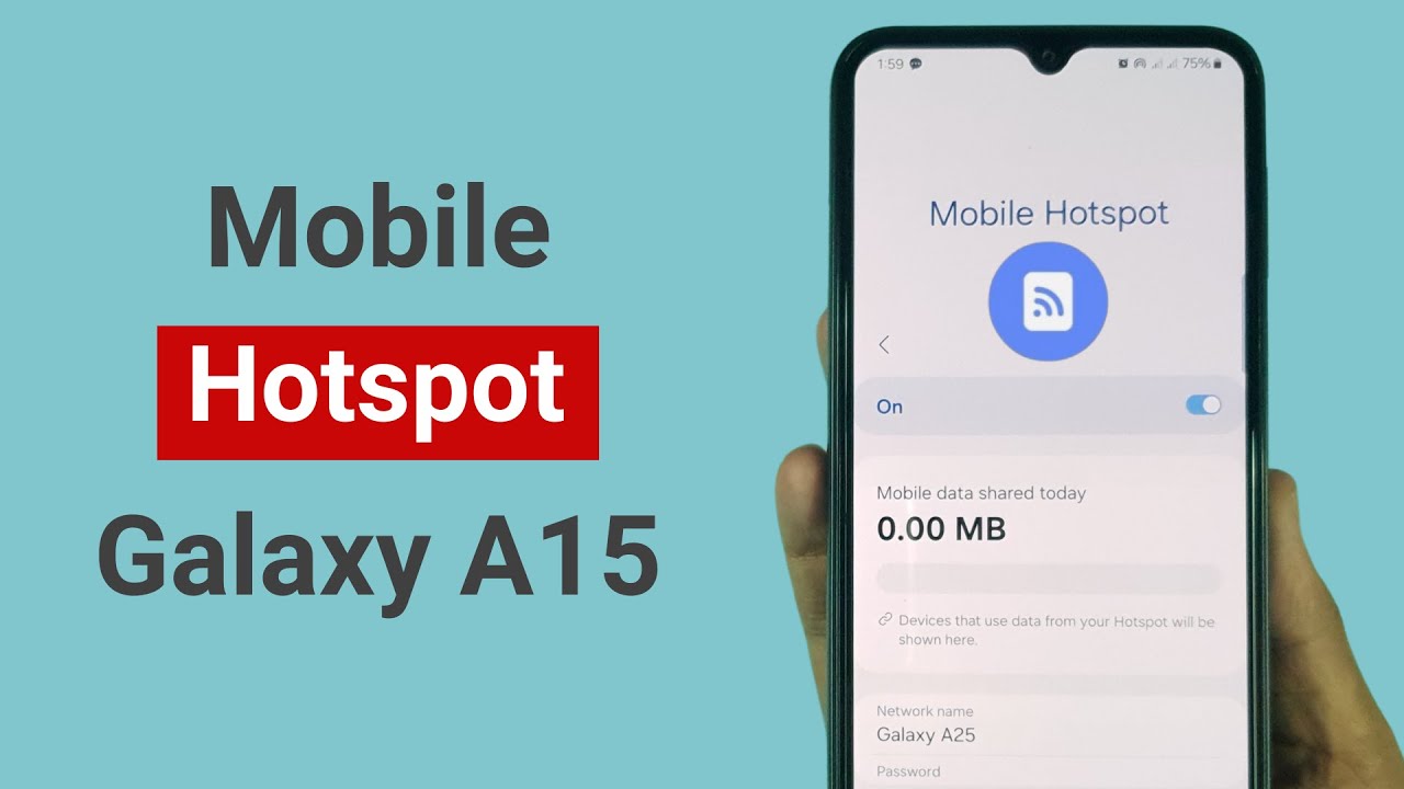 How to Use Mobile Hotspot in Samsung Galaxy A15 - YouTube