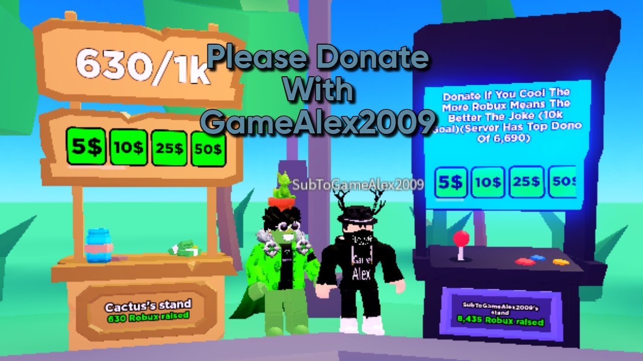 Raising Robux With GameAlex2009 | Dont Beg For Robux | Roblox Pls ...