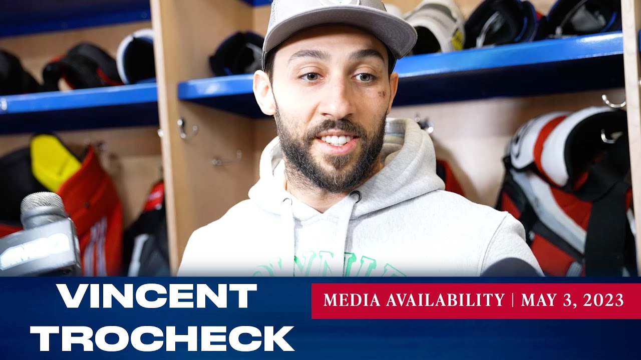 New York Rangers: Vincent Trocheck Media Availability | May 3, 2023 ...