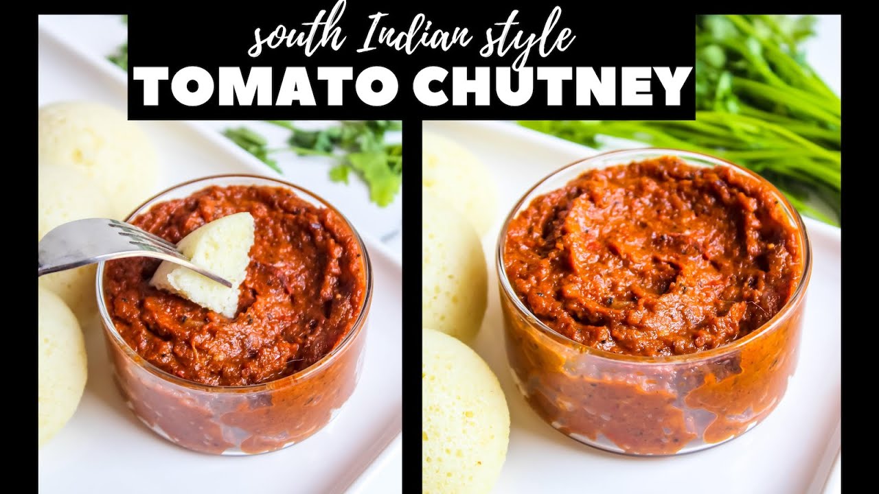 How to make south Indian style onion tomato chutney - YouTube