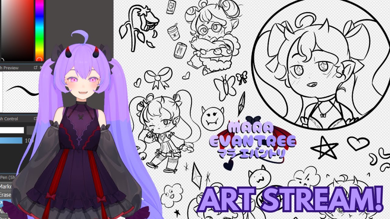 DUNNO WHAT I'M DRAWING BUT LET'S DRAW! - YouTube