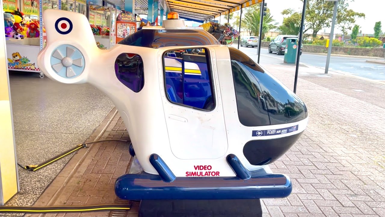 Jolly Roger Helicopter Simulator Coin Operated Kiddie Ride - YouTube