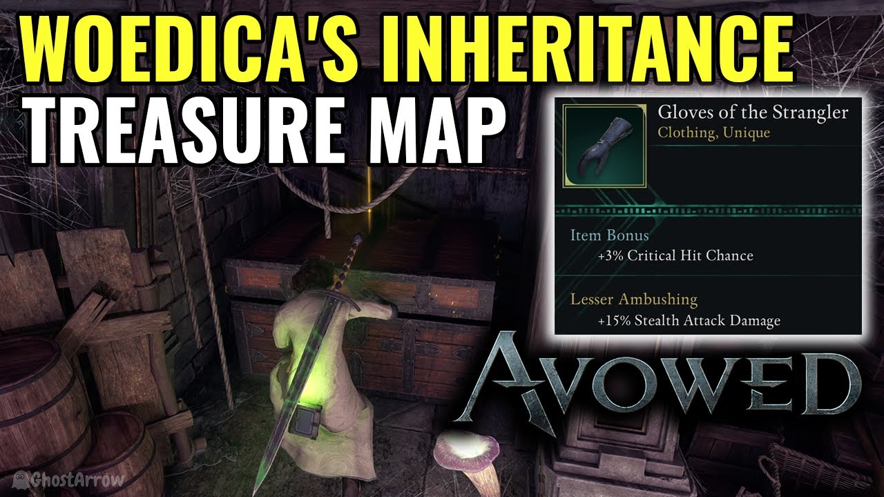Woedica's Inheritance Treasure Map Location & Solution - Avowed - YouTube