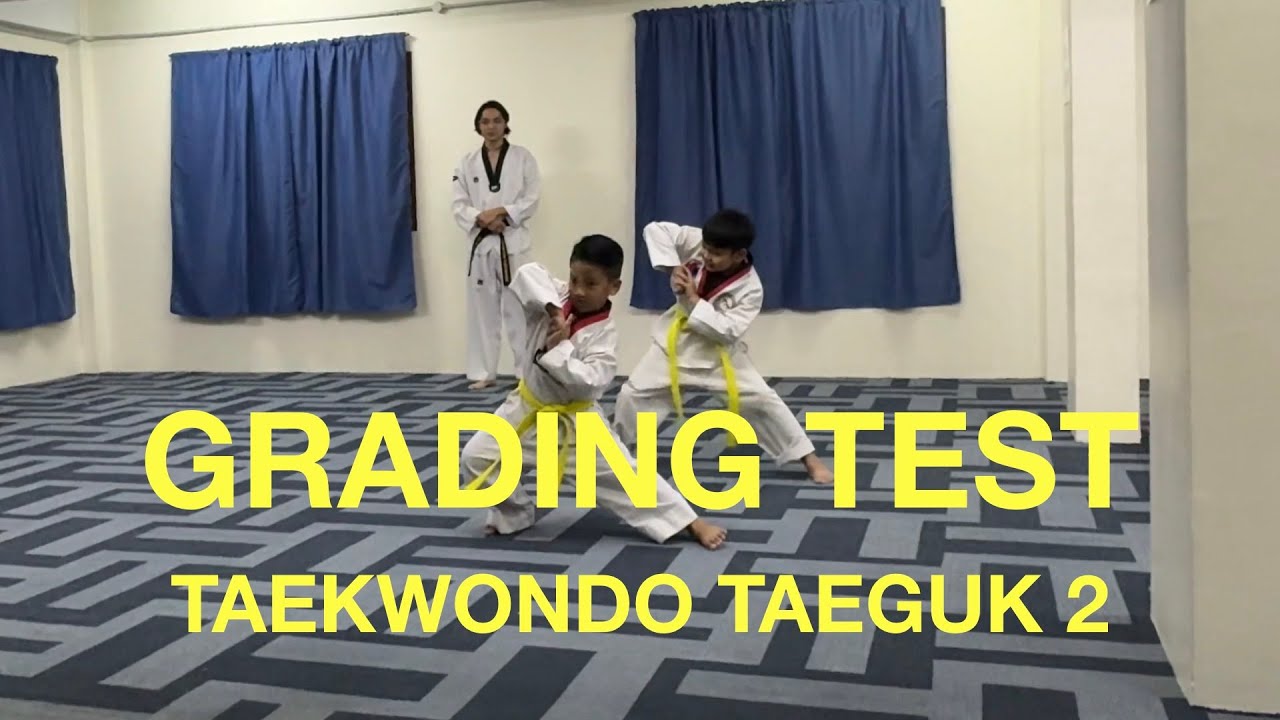 TAEKWONDO Grading Test | Yellow2 Belt | TAEGUK 2 - YouTube
