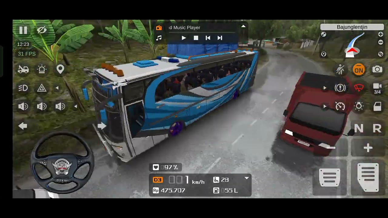 Bus Simulator Indonesia Return Trip Bajunglintin To Tempino Part 4 - YouTube