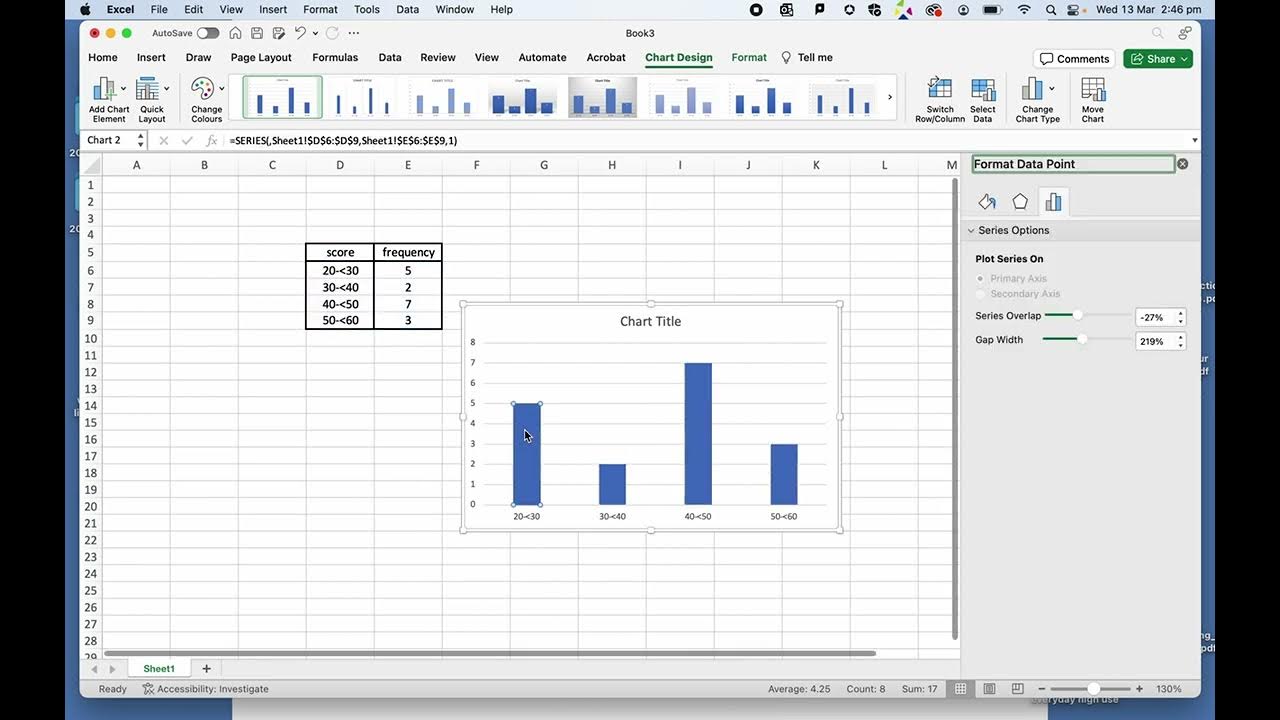 3 histograms on excel - YouTube