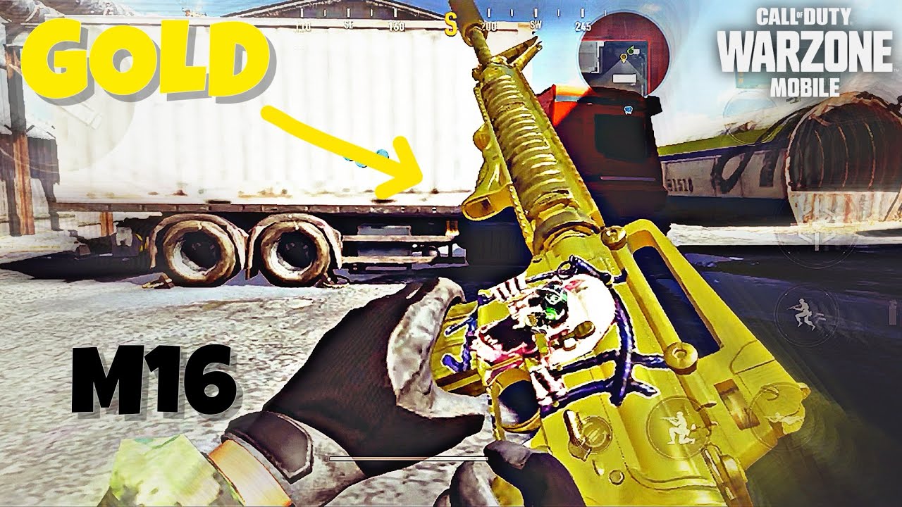 M16 GOLD Camo in Warzone Mobile! - YouTube