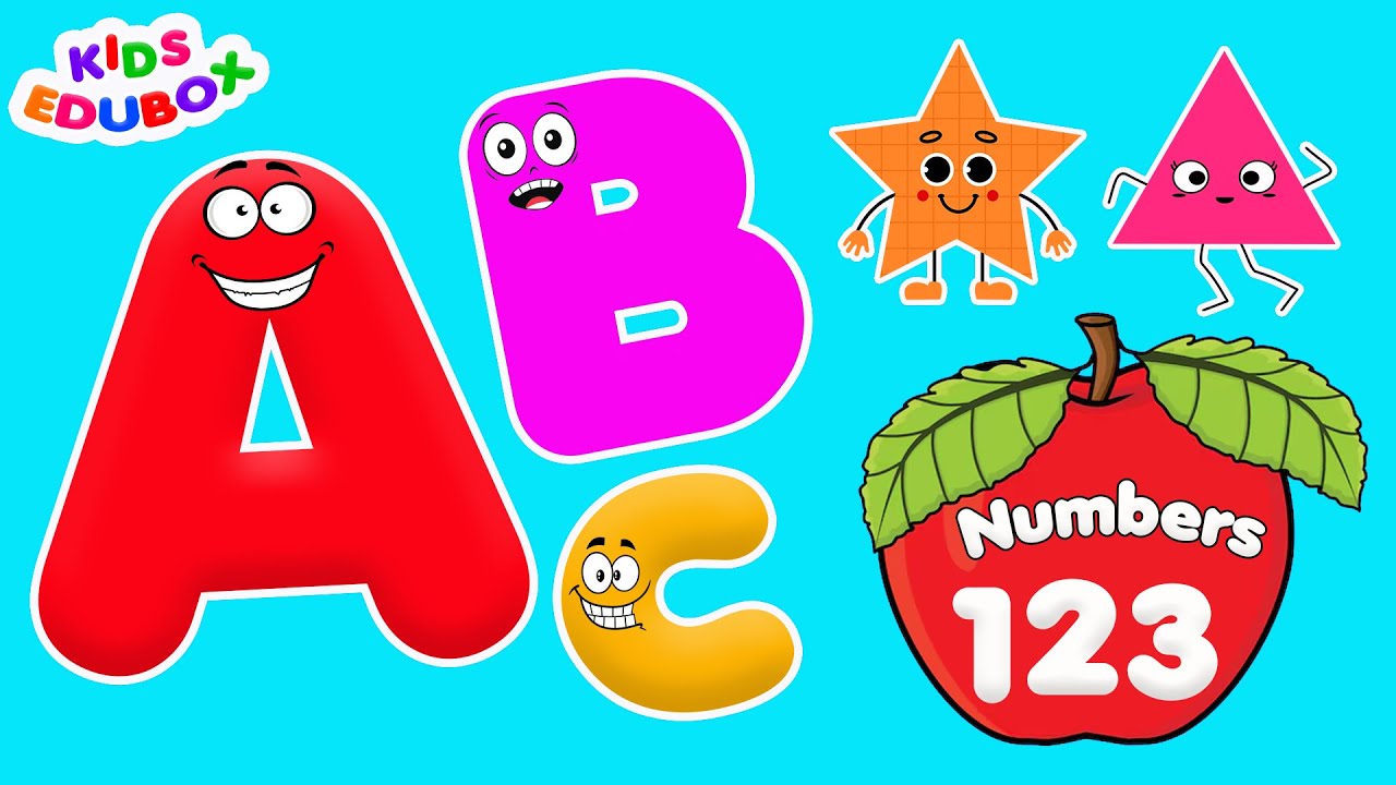 ABC, 123 & Shapes Learning Videos For Preschool | ABC And One Two Three ...