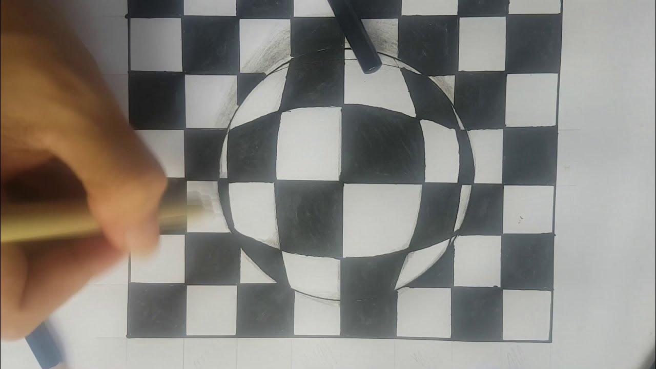 How to draw 3D ball Illusion | simple practice Drawing - YouTube