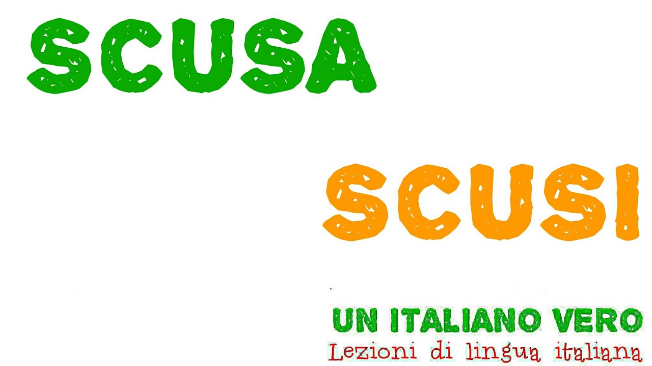 SCUSA (forma confidenziale) o SCUSI (forma di cortesia)? | UIV - Un ...