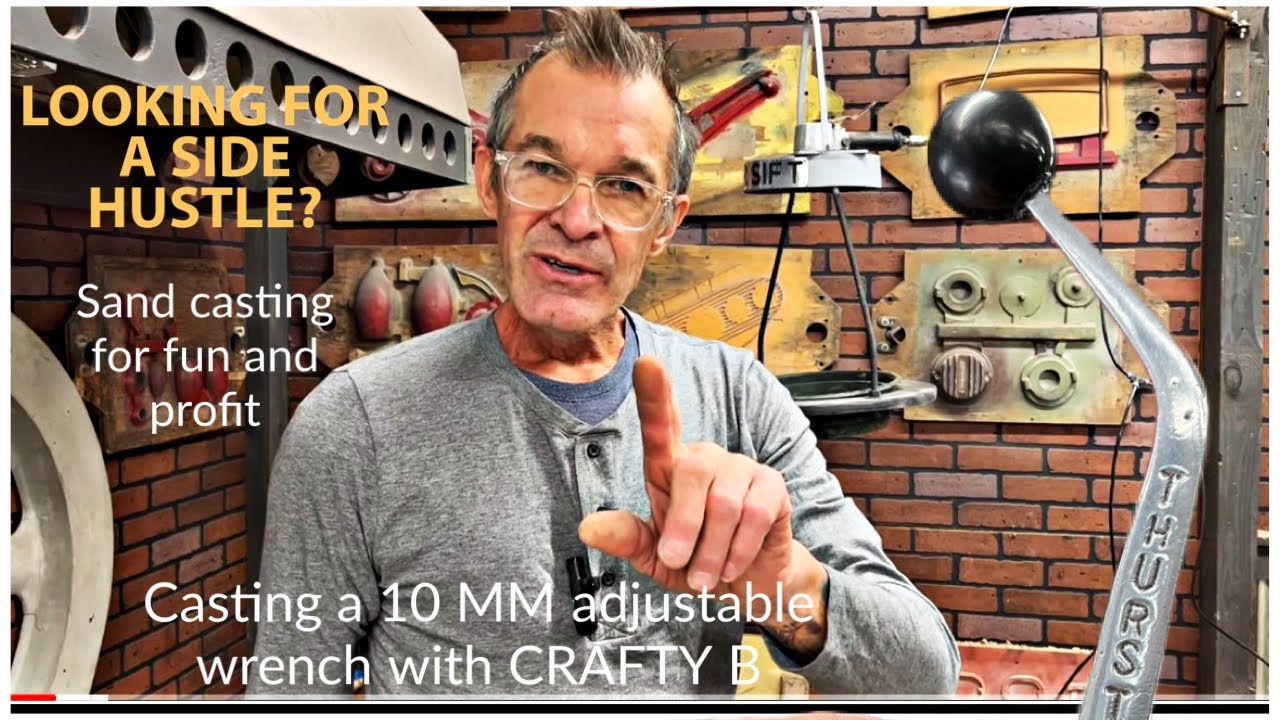 10 mm wrench you may not lose SAND CASTING A ADJUSTABLE WRENCH - YouTube