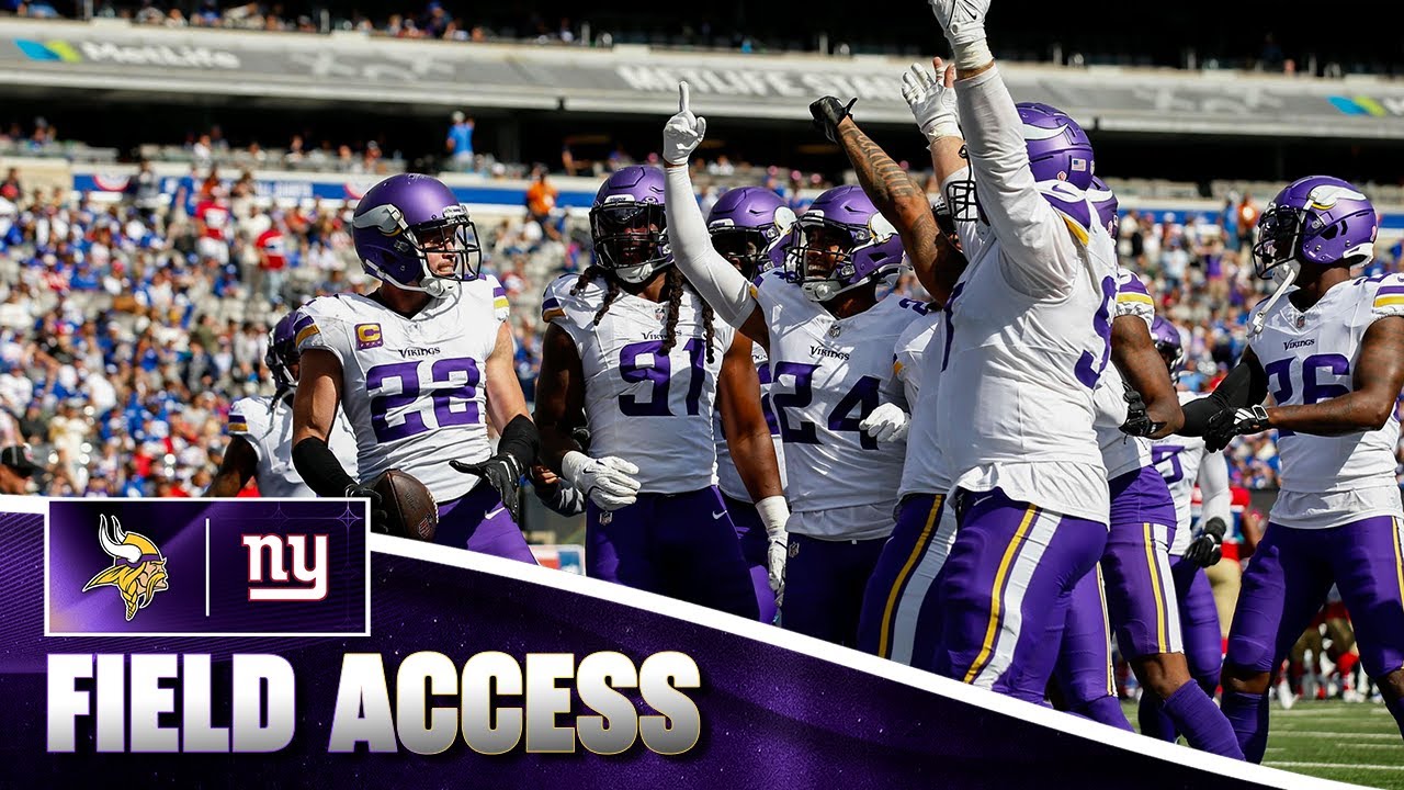 Vikings at Giants Week 1 Field Access - YouTube