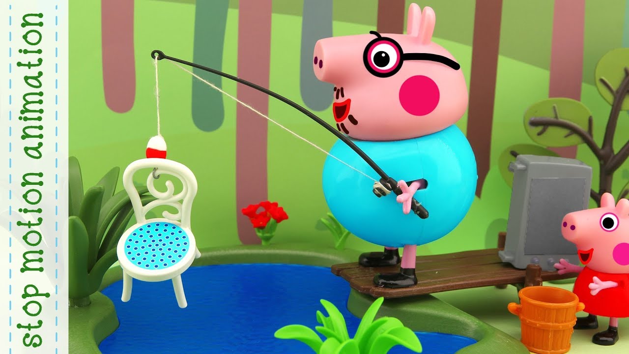 Excellent catch. Peppa pig toys stop motion animation english episodes ...