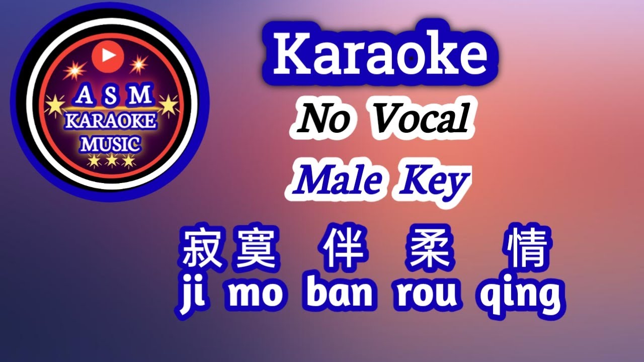 Ji Mo Ban Rou Qing 寂寞伴柔情 - Male Karaoke Mandarin - No Vocal - YouTube