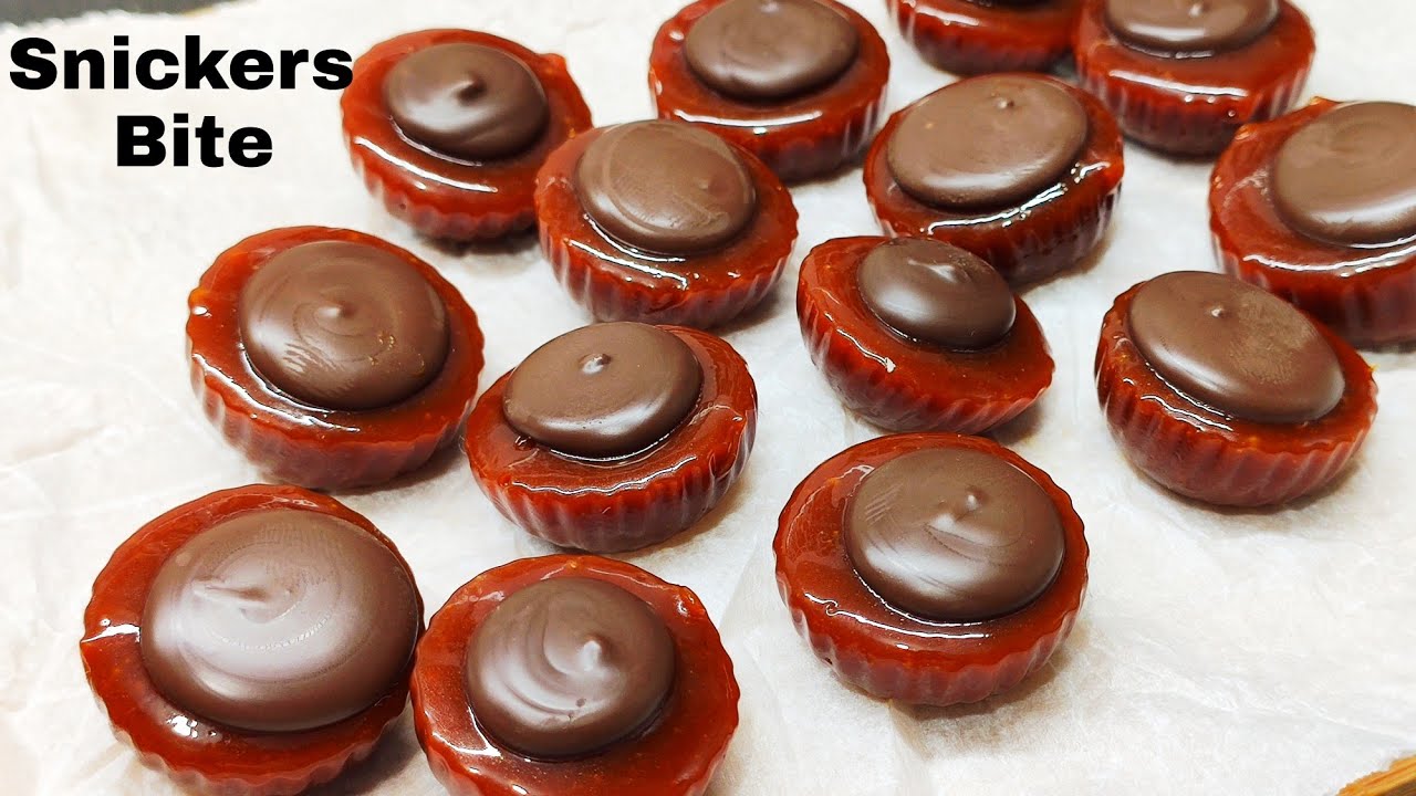 Snickers Caramel Bite Chocolate In 10 Mins| Unique & Easy Chocolate ...