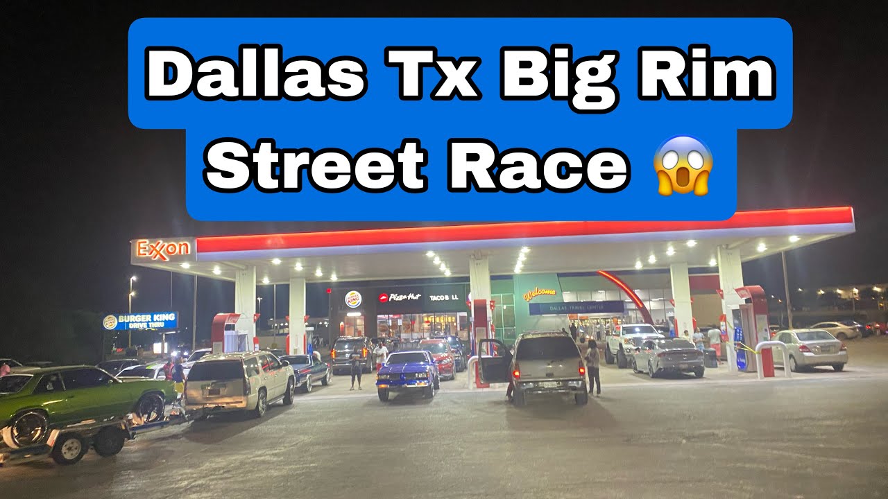 Insane Big Rim Street Race in Dallas Tx Plus More!!!! - YouTube