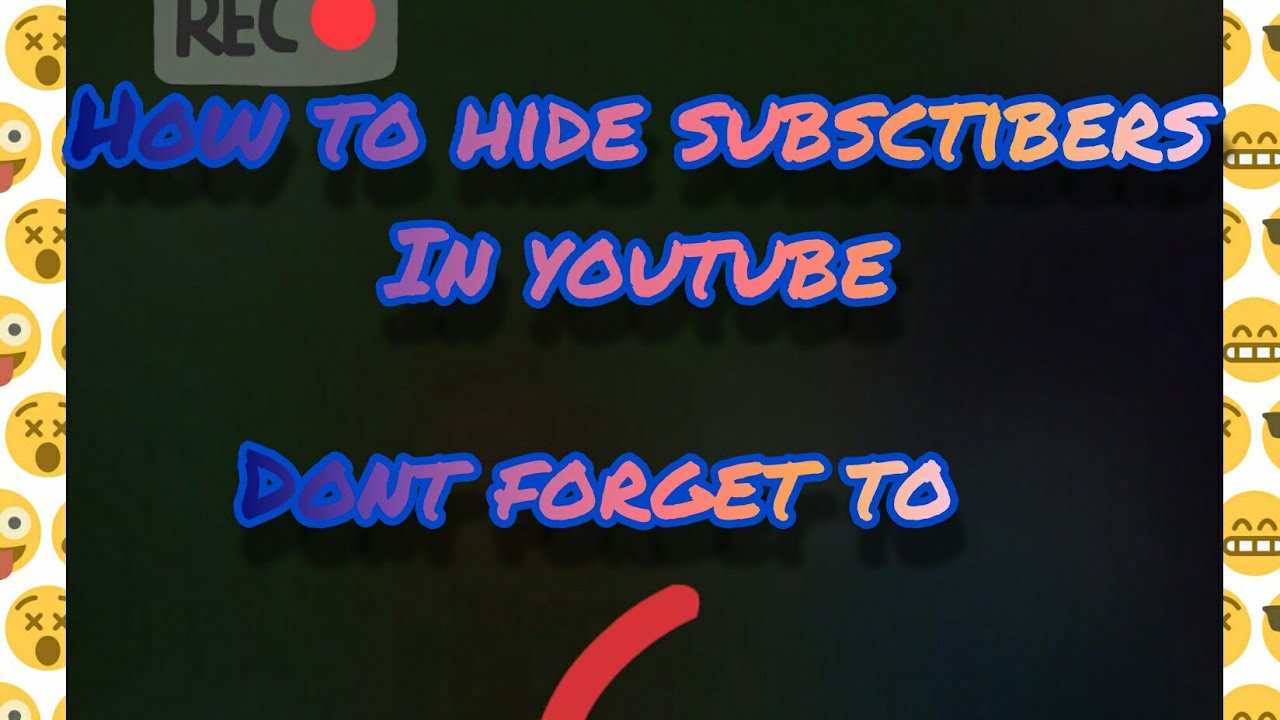 HOW TO HIDE SUBSCRIBERS IN YOUTUBE __TECHNOLOGY OFFICIAL - YouTube