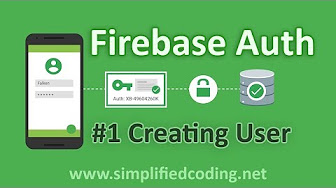 Firebase Authentication Android Tutorial - YouTube