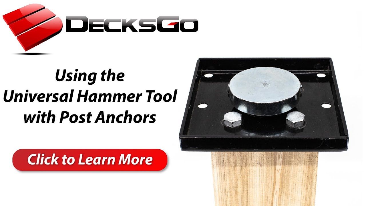 How to use the Universal Hammer Tool with the Titan Post Anchor - YouTube