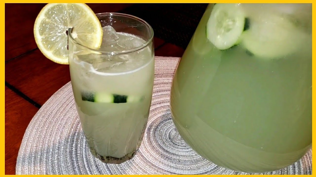 Agua de limon con pepino|💥super refrescante| - YouTube