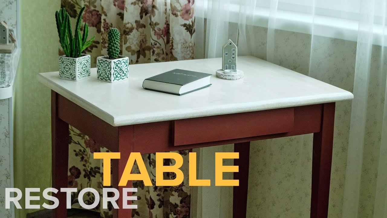 📌 How to restore a old wood table for beginner - YouTube