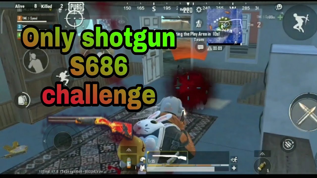 ONLY SHOTGUN S686 CHALLENGE IN PUBG MOBILE LITE || TIME Zone || - YouTube