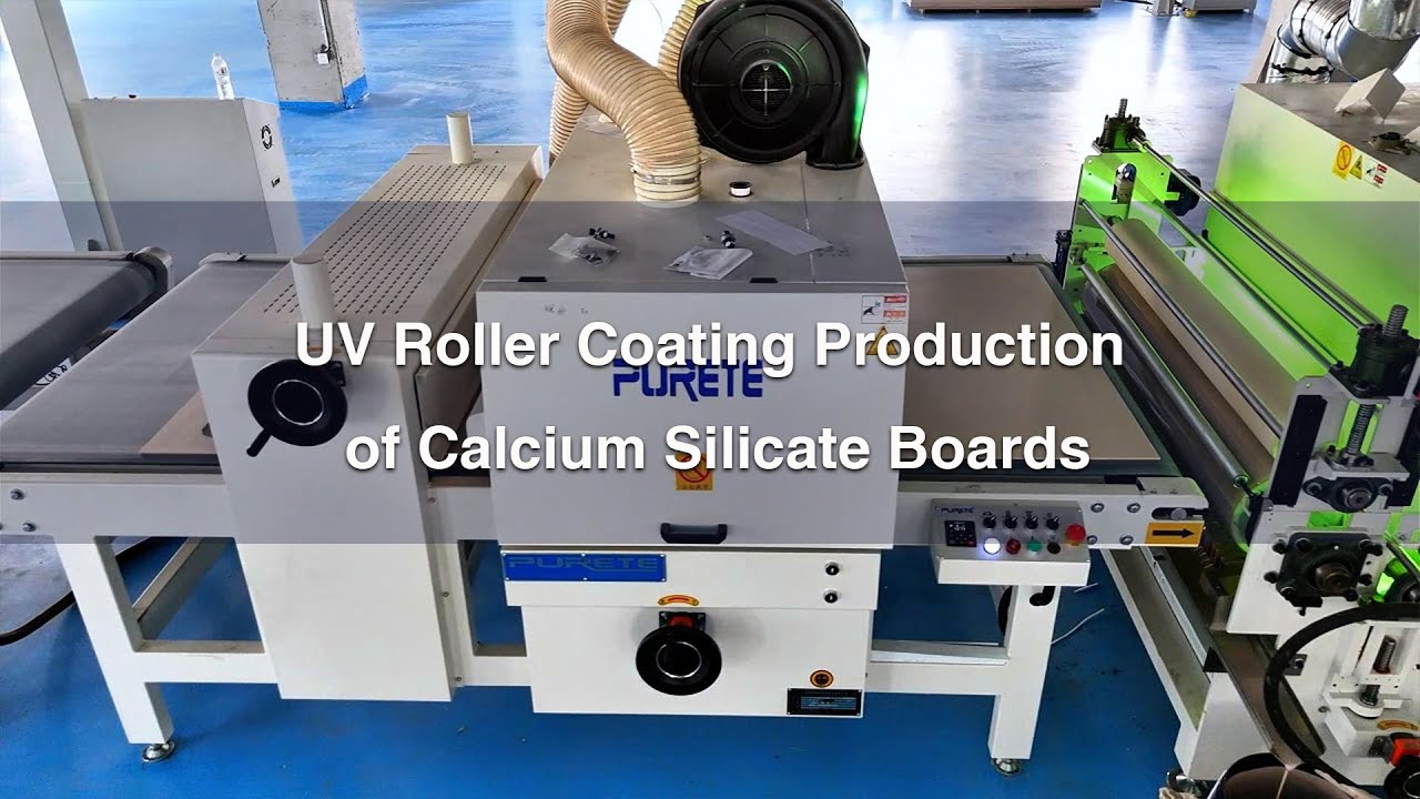 Automatic UV Coating Finishing Production Line for Calcium Silicate ...