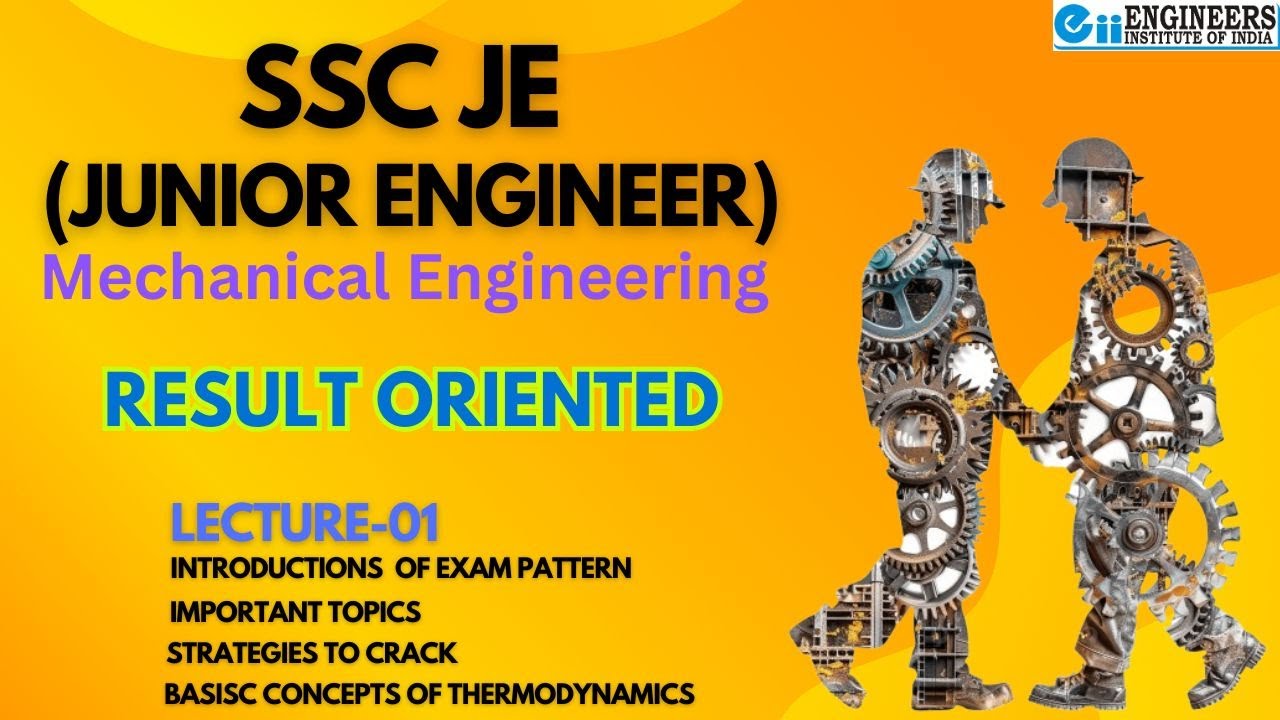 SSC JE (Junior Engineer) Mechanical Engineering Coaching | Online-Live Classes - YouTube