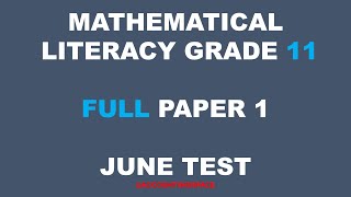 Grade 11 Mathematical Literacy Term 2 Full Paper 2 June Test Accounting ...