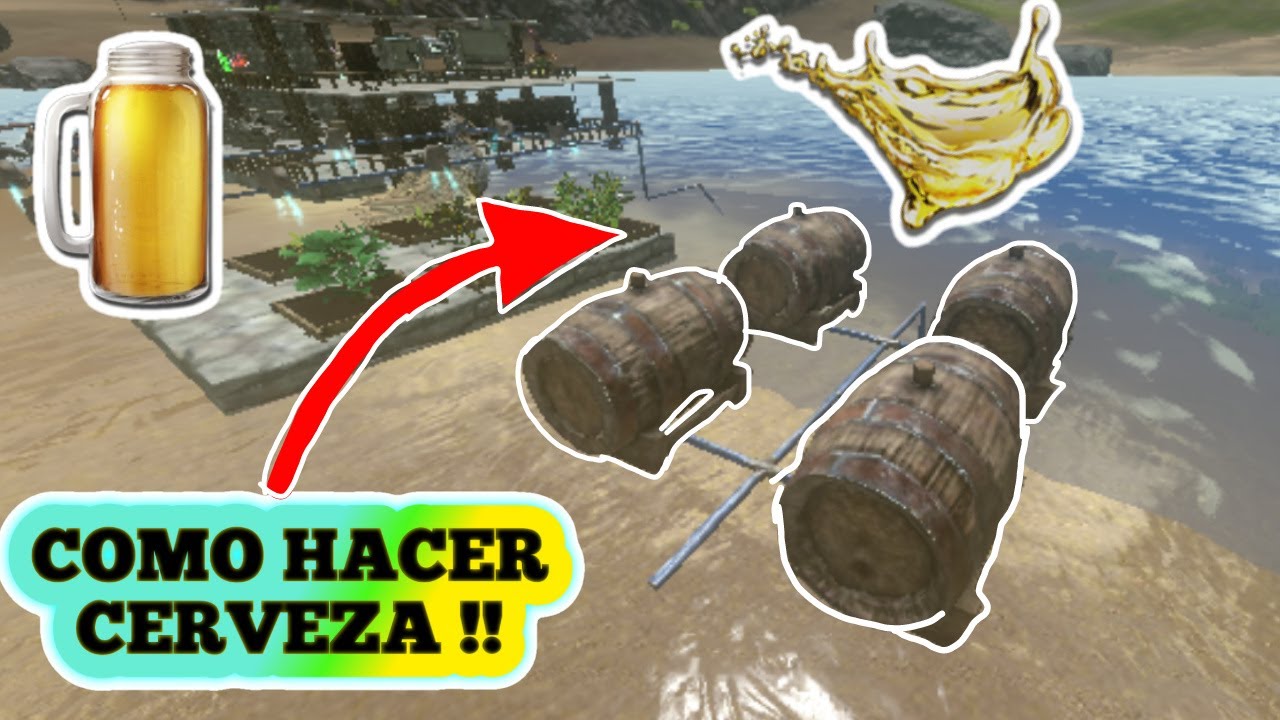 Como Hacer cerveza en Ark Mobile en español - YouTube