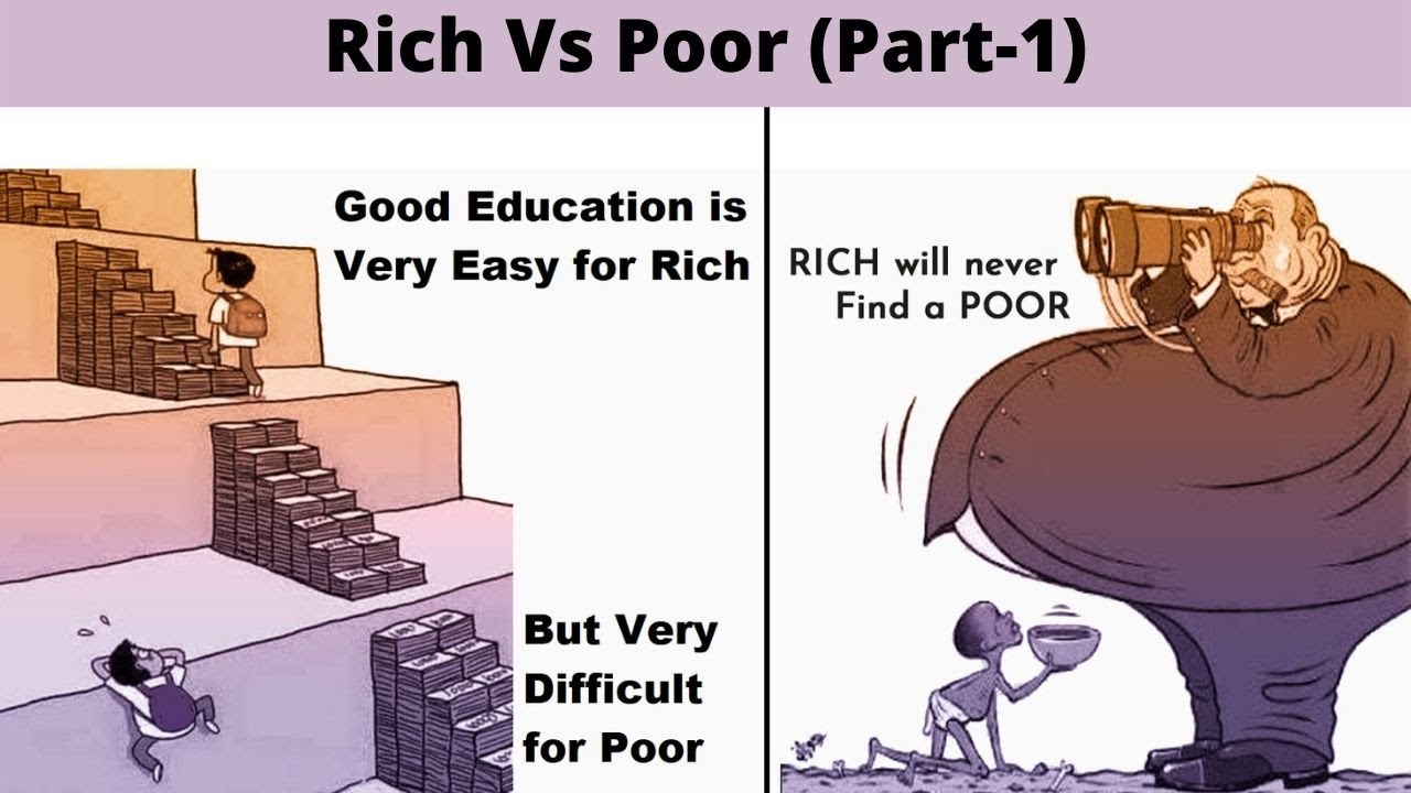 PR Creations || Rich Vs Poor || One Picture Million Words ...