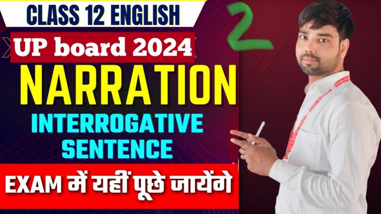 Narration || Direct/ Indirect Speech For Class 9th to 12th ...